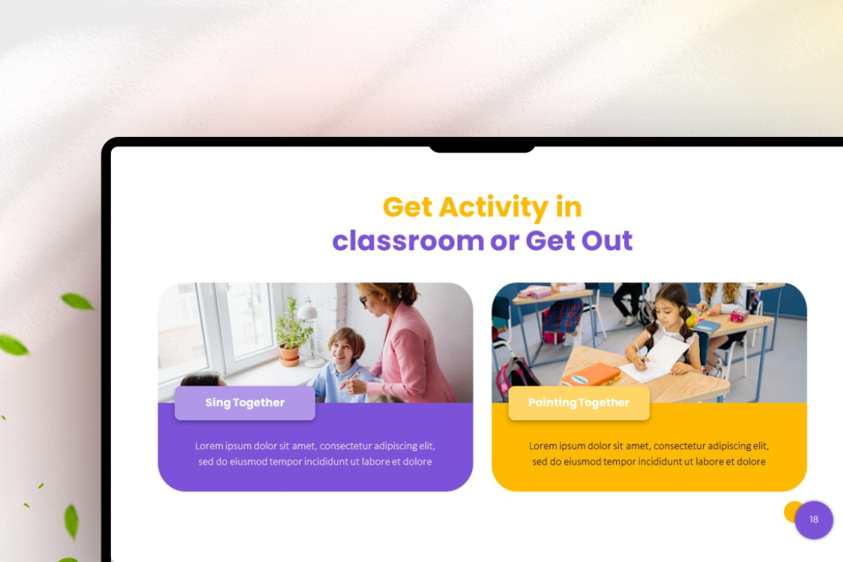 Playful School Concept Presentation Template | Nulivo Market